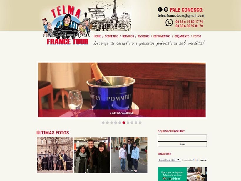 Telma France Tour: Transfer em Paris em português